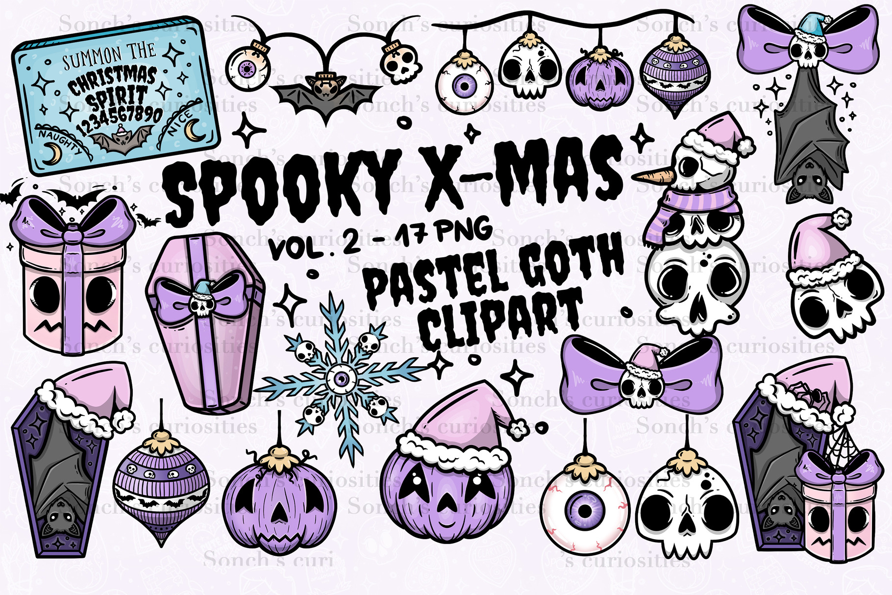 Pastel Goth Christmas vol. 2, a Decorative Illustration by Sonch' s ...