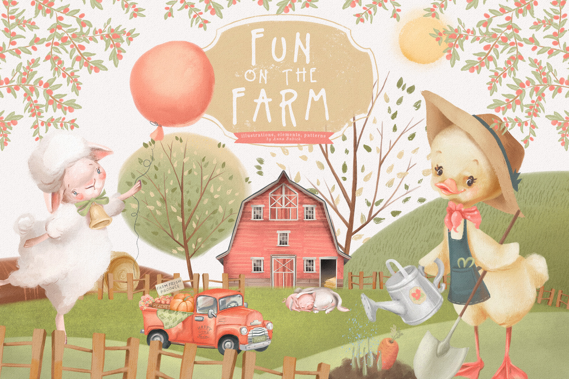 Fun On The Farm Clipart Collection