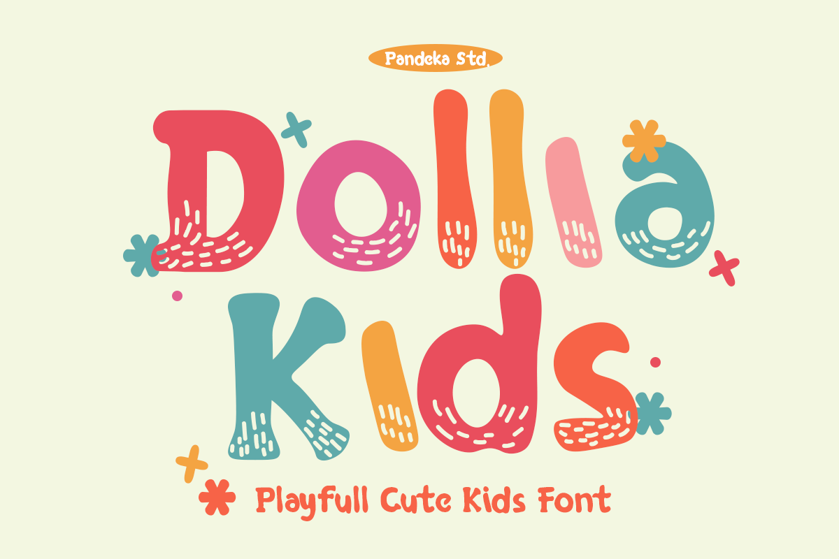 Dollia Kids - Cute Kids Font, a Handwritten Font by Pandeka Studio ...