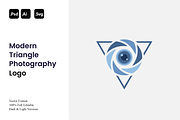 Modern Triangle Photography Logo