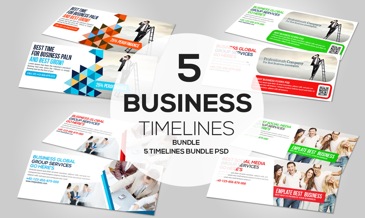 05 Business Facebook Timeline Bundle, a Social Media Template by ...