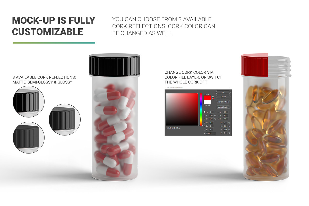 Pills Bottle Mockup, a Cups & Container Mockup by AY Mock-Ups