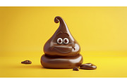 Anthropomorphic smiling poop emoji, a Person Illustration by Sergey Kotenev