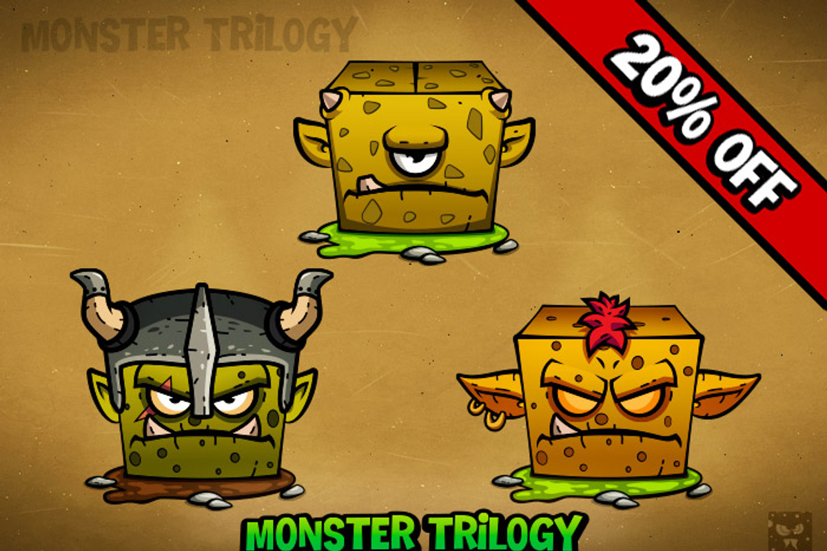 Monster Trilogy, an Illustration by EatCreatures