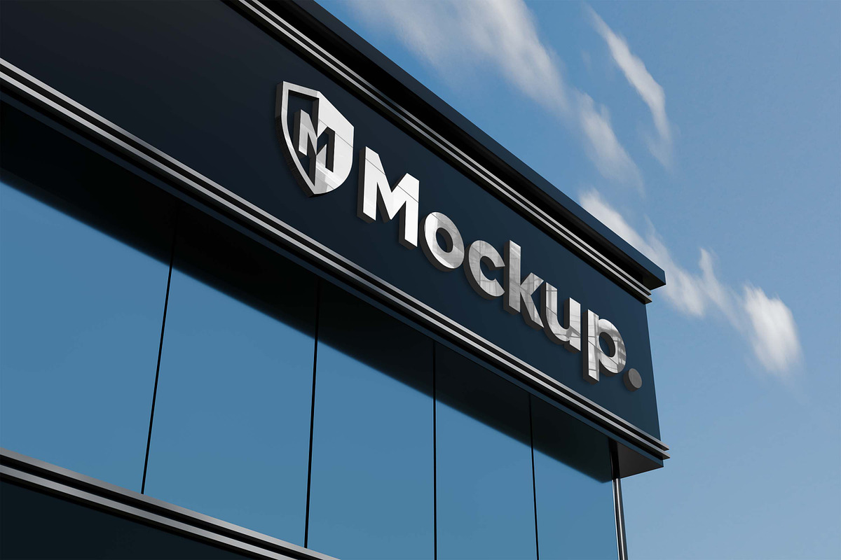 High Quality 3D Logo Mockup, an Advertising Mockup by Momogi