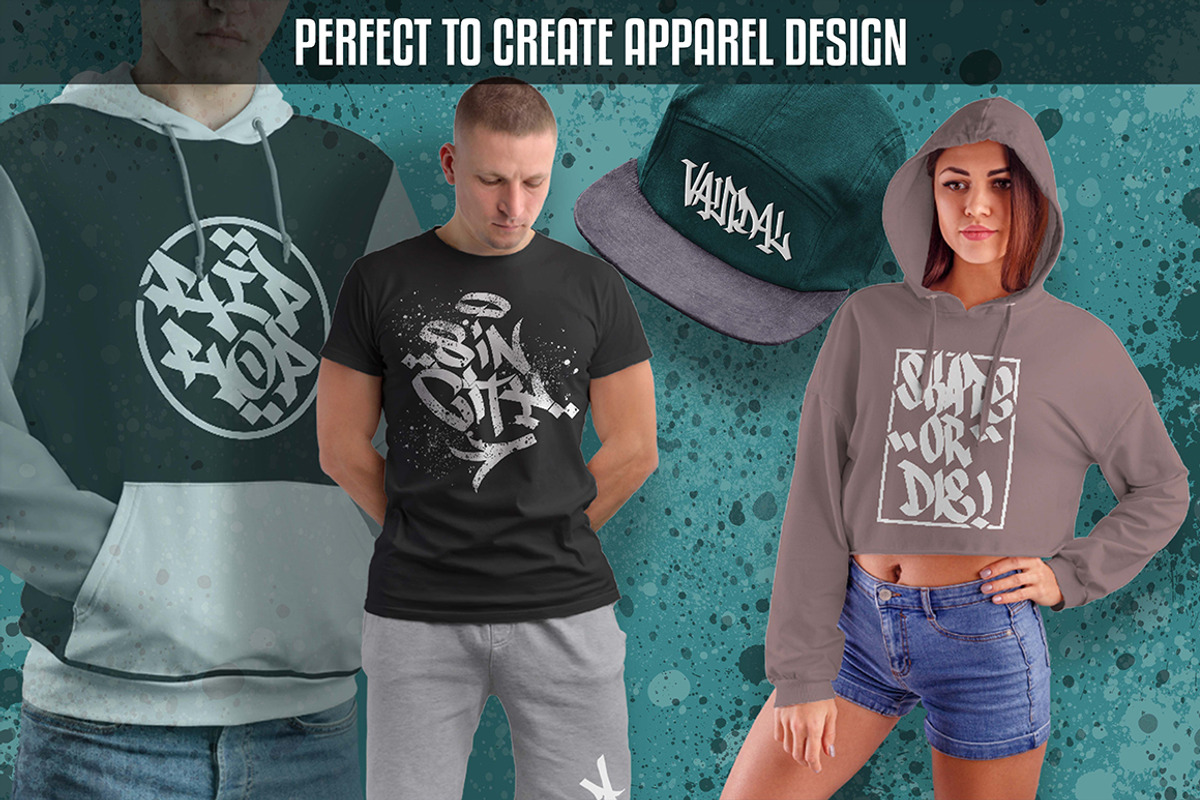 Ultimate Photoshop Graffiti Kit, a Brush Add-On by The Wildcap