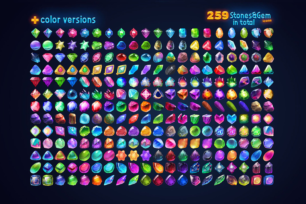 Stones & Gem Icon Pack