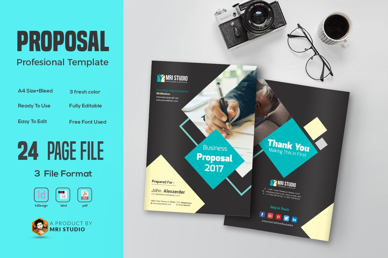 Proposal Template, a Brochure Template by MRI STUDIO