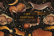 Cave paintings | Patterns & elements, a Pattern Graphic by alonahaidash