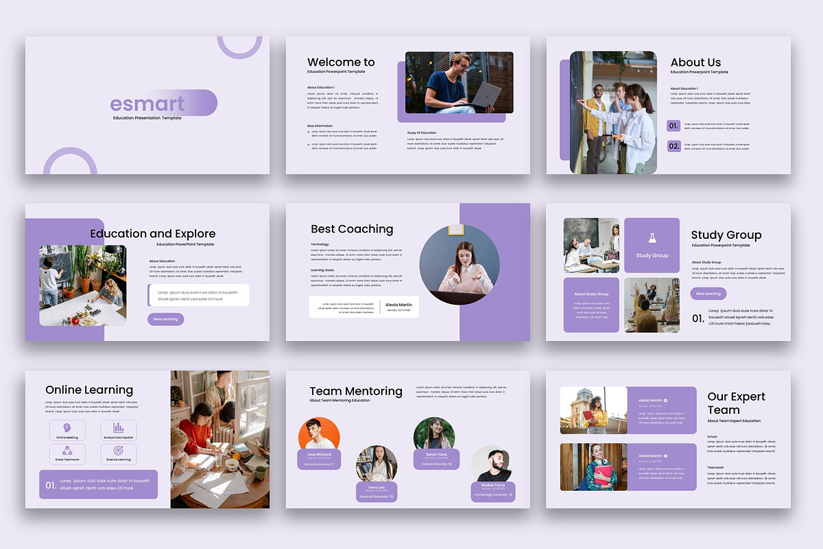 Esmart – Education PowerPoint, a Presentation Template by kreatifreya ...