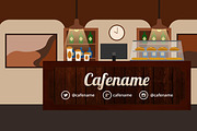 cafe facebook cover page template, a Social Media Template by NeptuneDesign