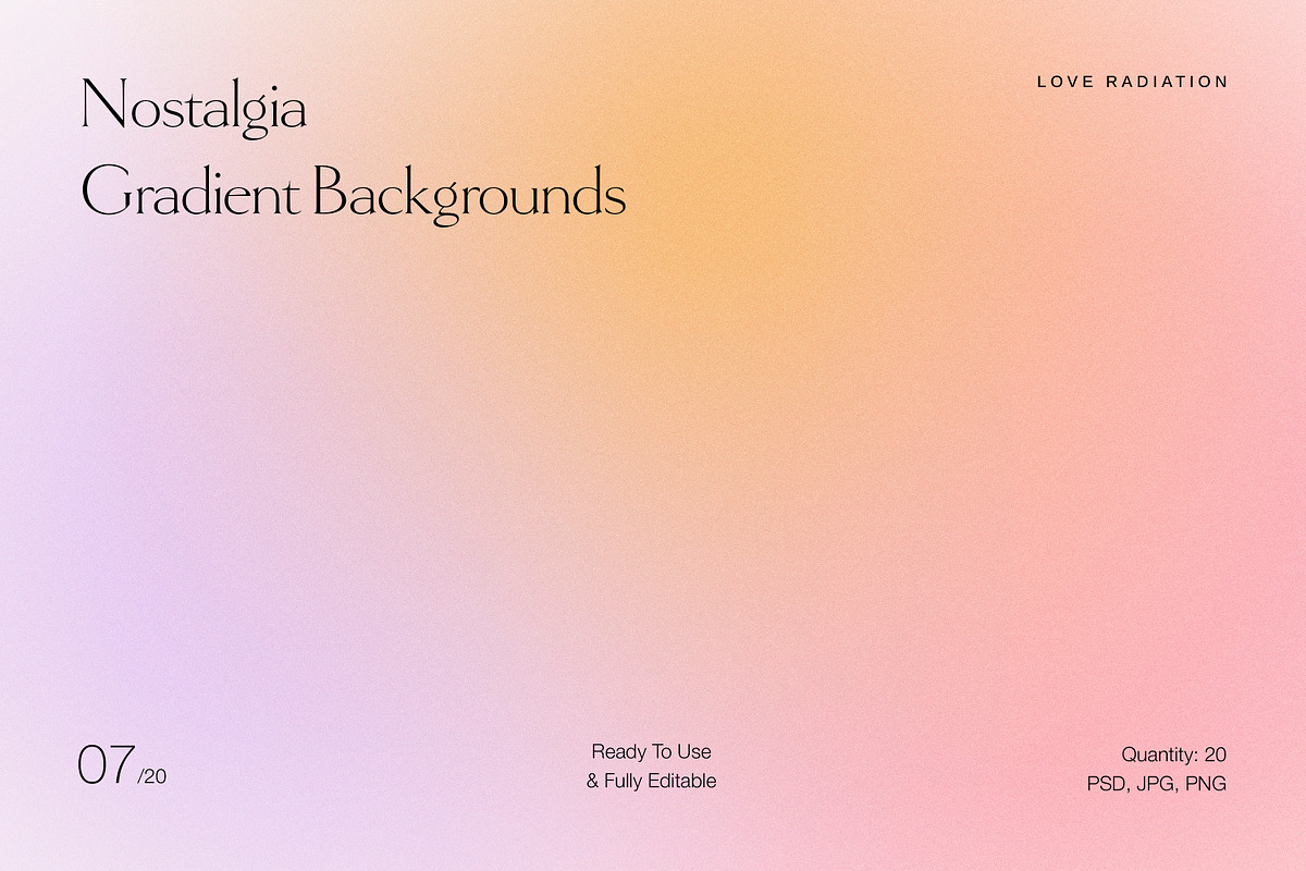 Nostalgia Gradient Backgrounds PSD, an Object Graphic by Love Radiation ...