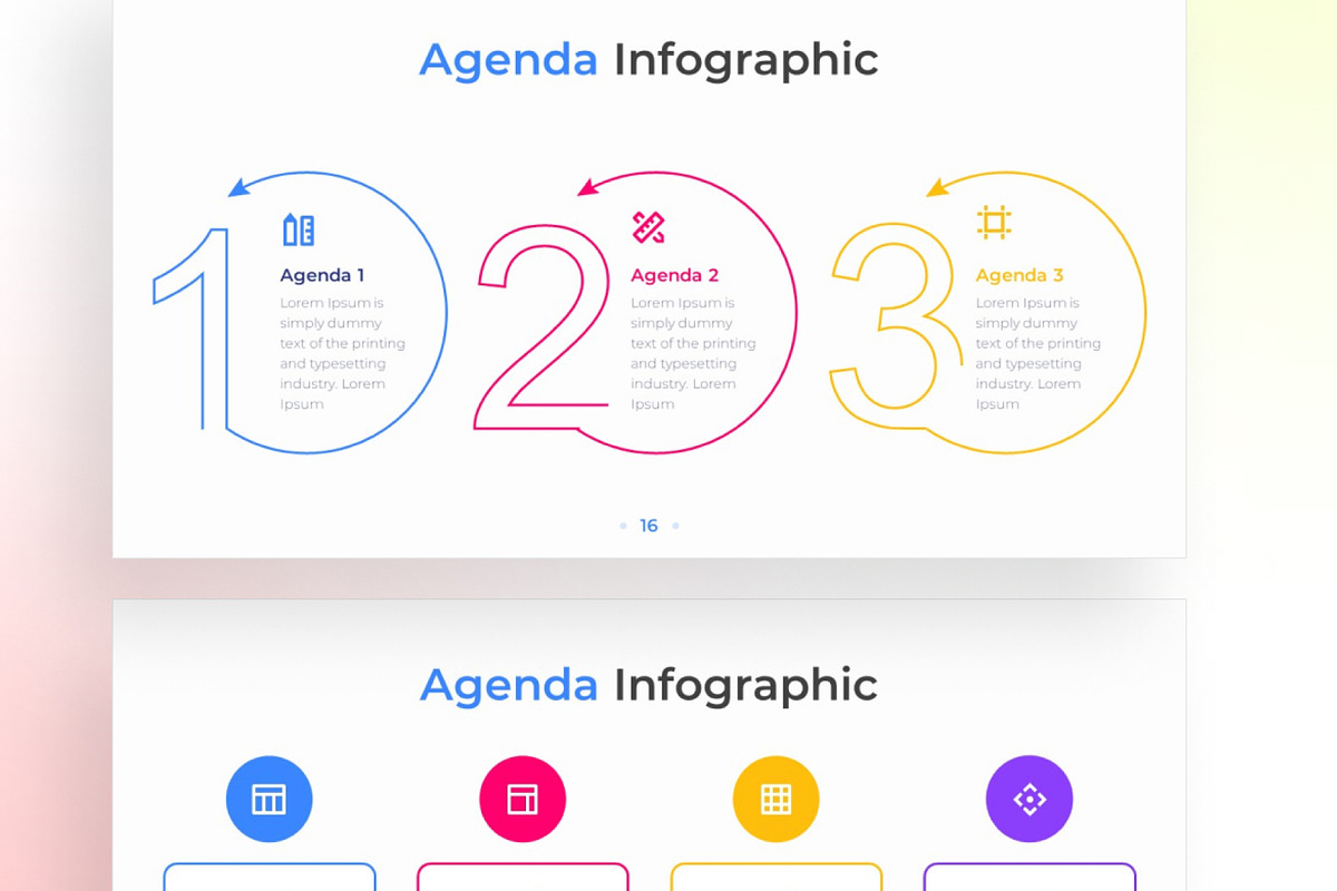 Agenda PowerPoint - Infographic Template
