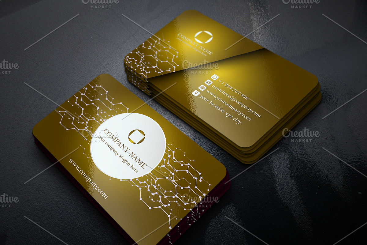 Abstract Business Card-Circuit touch, a Business Card Template by ...