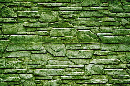 Dark green stone brick wall, an Abstract Photo by PhotoVector