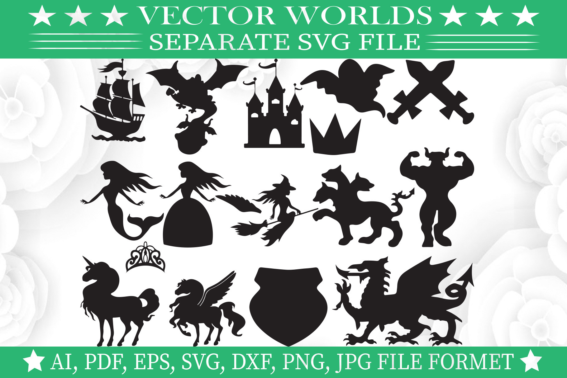Mythical Creatures Svg, Mythical Svg, an Object Graphic by VectorWorlds