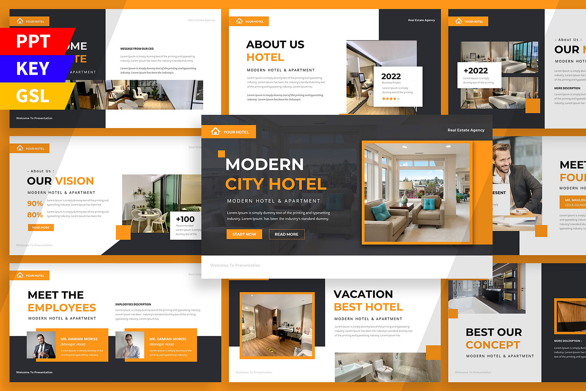 Hotel Agent - Presentation Template, a Presentation Template by Haidezign