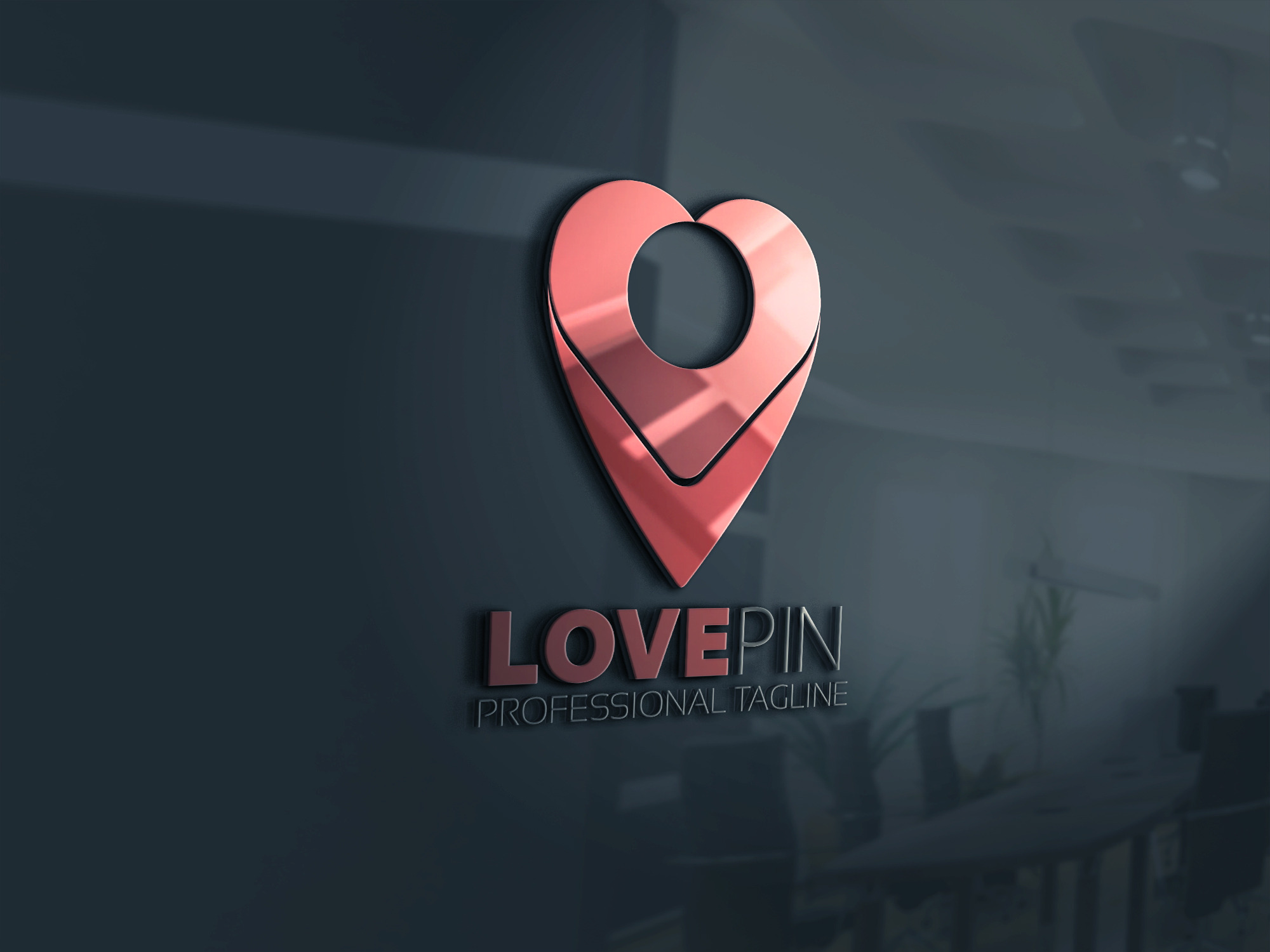 Love Find Logo, a Branding & Logo Template by essegraphic | Creative Market