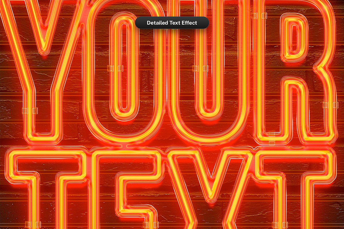 Realistic Neon Sign Text Effect