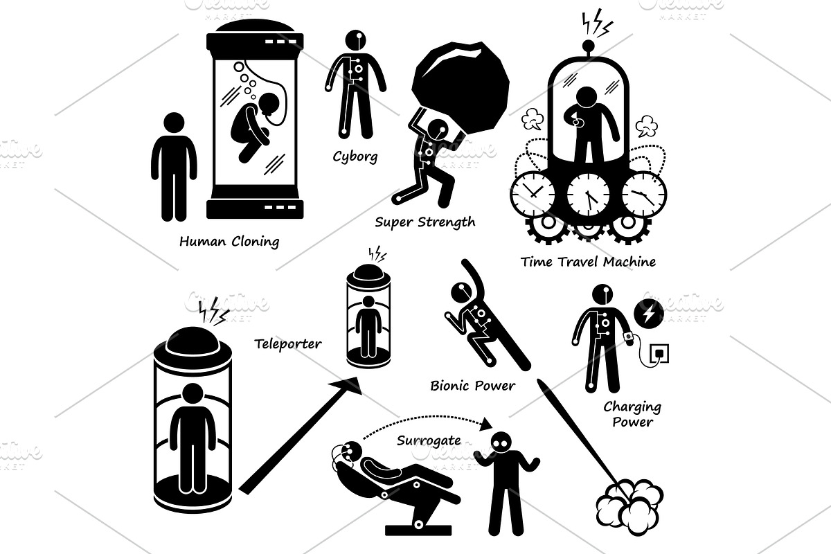 Future Science Technology Tech Icons, an Icon by Leremy Stick Figures ...