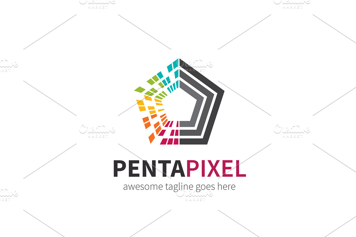 Penta Pixel Logo, a Branding & Logo Template by XpertgraphicD