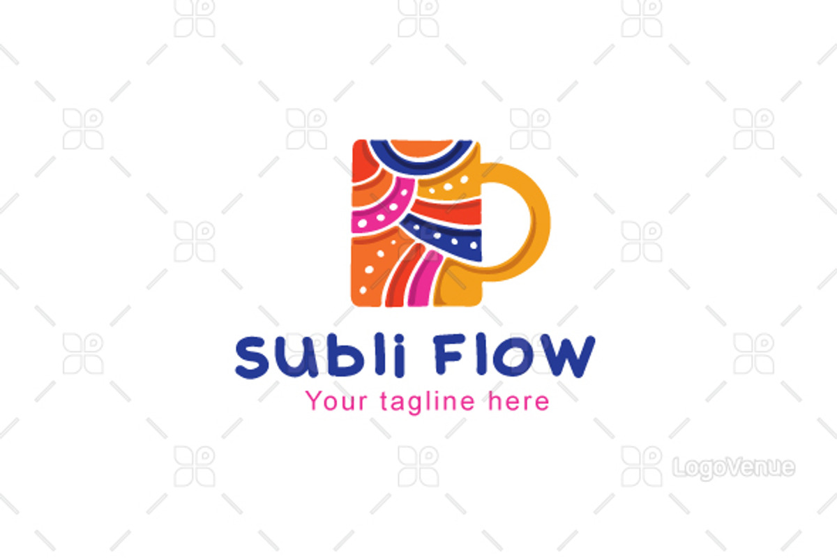 Subli Flow - Sublimation Mug Logo, a Branding & Logo Template by VecRas