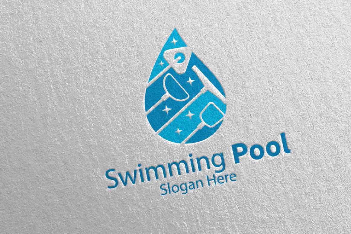Swimming Pool Services Logo 23, a Branding & Logo Template by denayunebgt