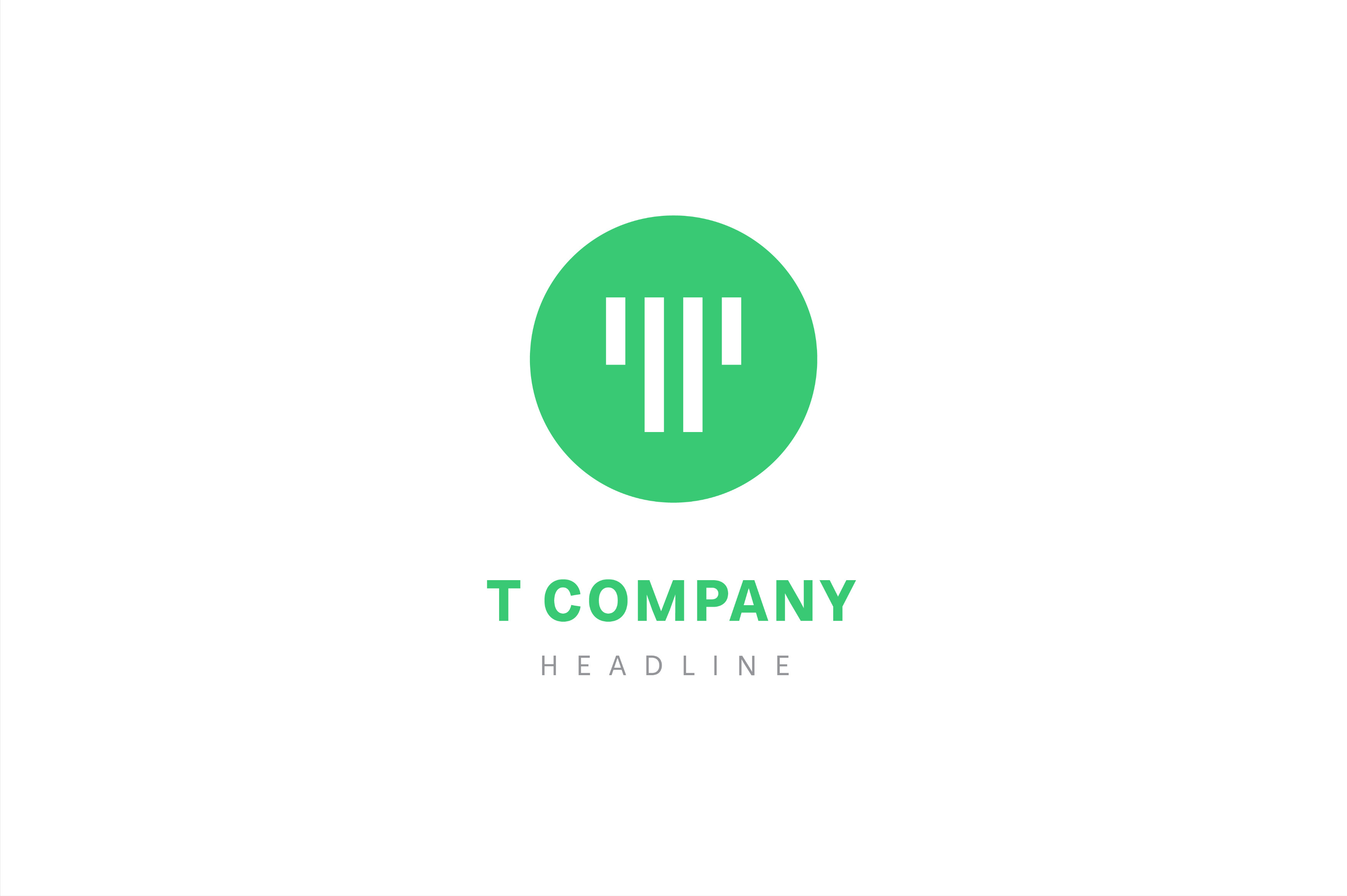 T company logo template., a Branding & Logo Template by Anton Akhmatov