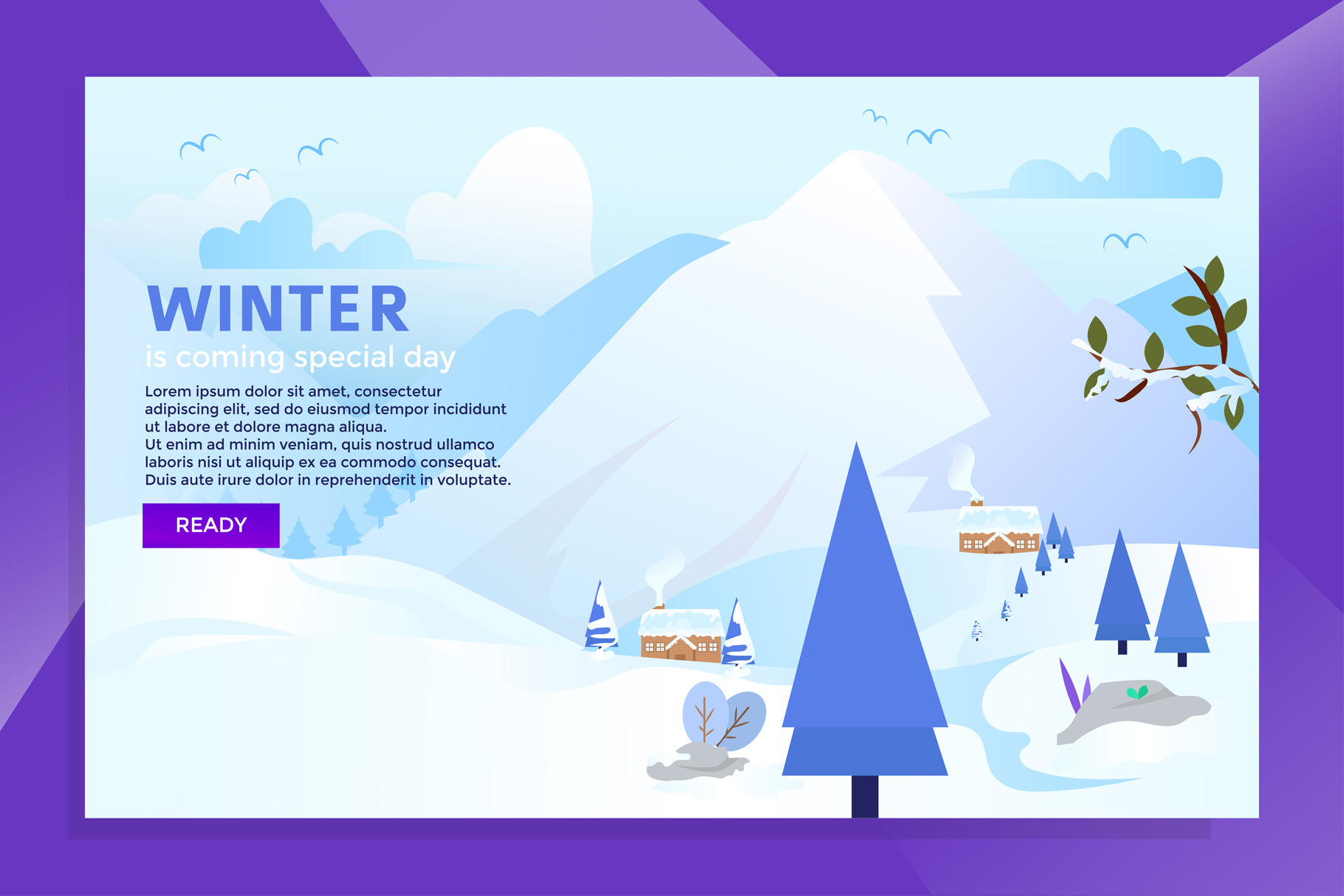 landing page winter coming day, a Templates & Theme by bungamustia