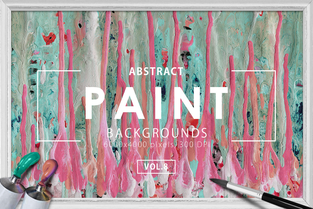 Abstract Paint Backgrounds Vol. 8, a Texture Graphic by ArtistMef