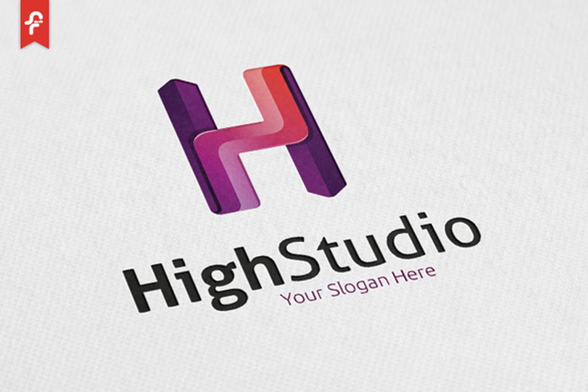 High Studio Logo, a Branding & Logo Template by ft.studio