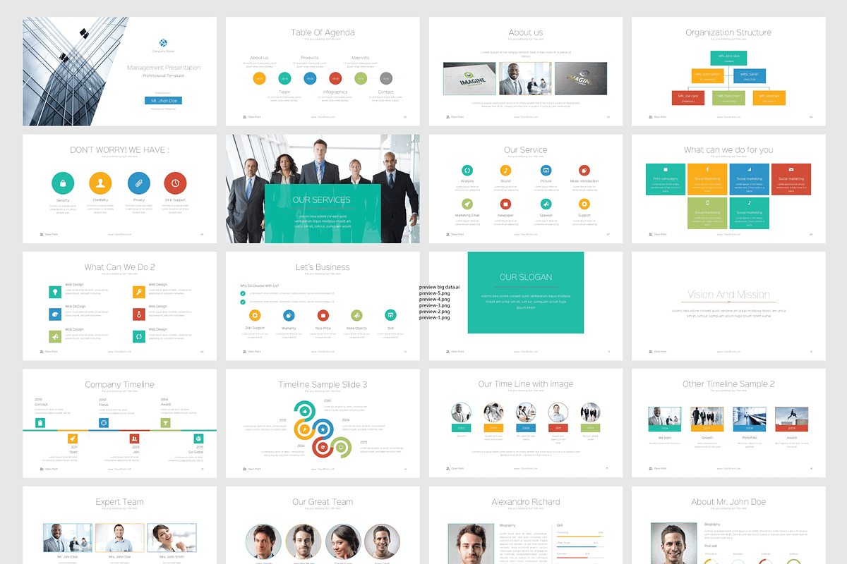 MANAGEMENT PowerPoint Template, a Presentation Template by Shafura