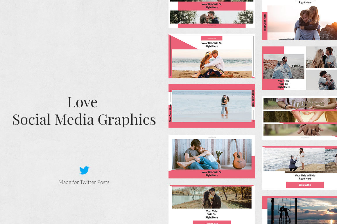 Love Twitter Posts, a Social Media Template by Social Corner Graphics