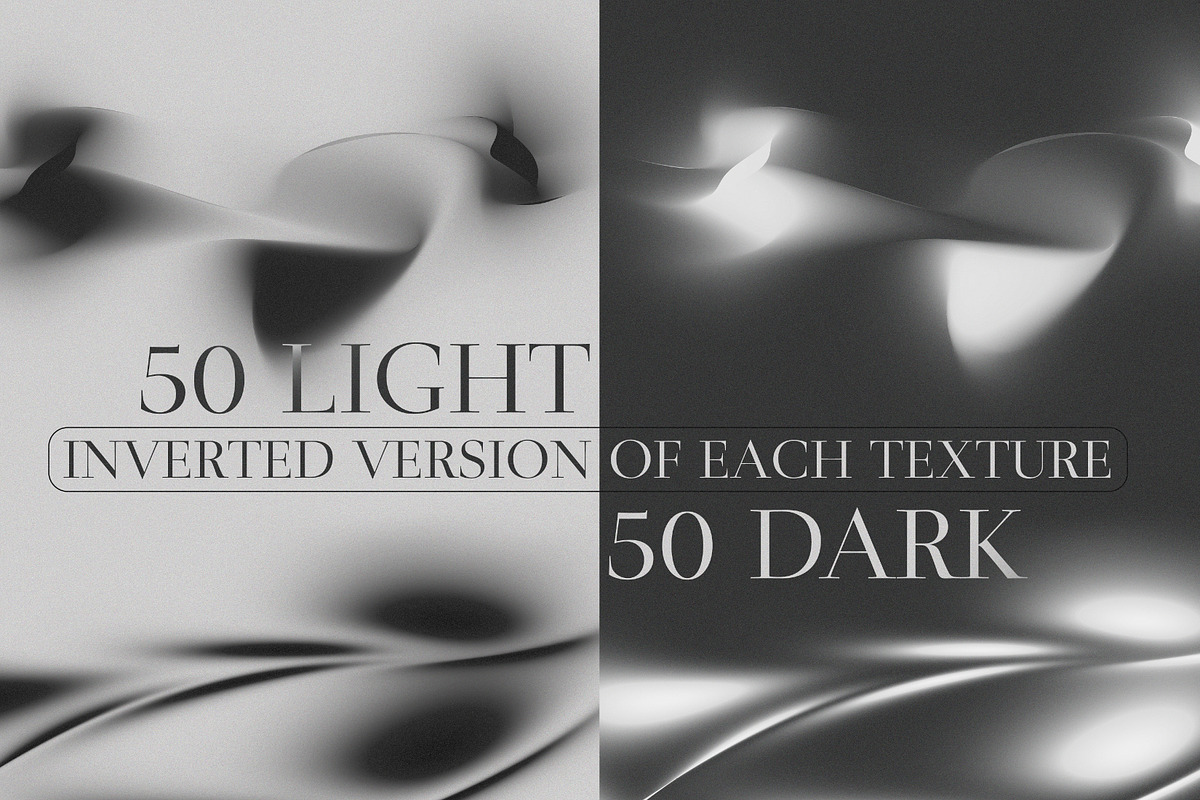 50 Grainy Monotone Gradient Textures, a Texture Graphic by Tollie