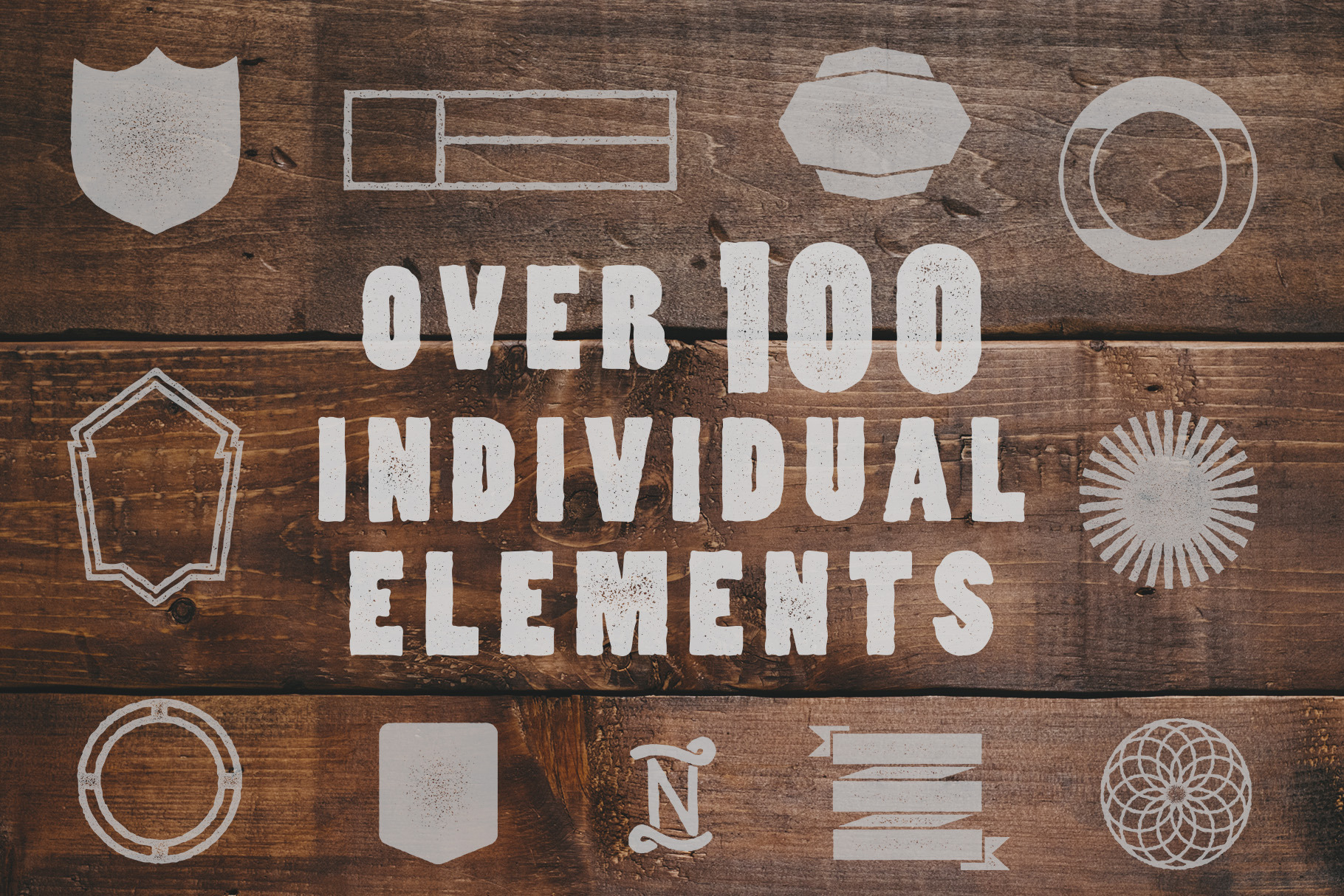 Vector Ink Stamp Badge Elements, a Graphic by Nolan Made