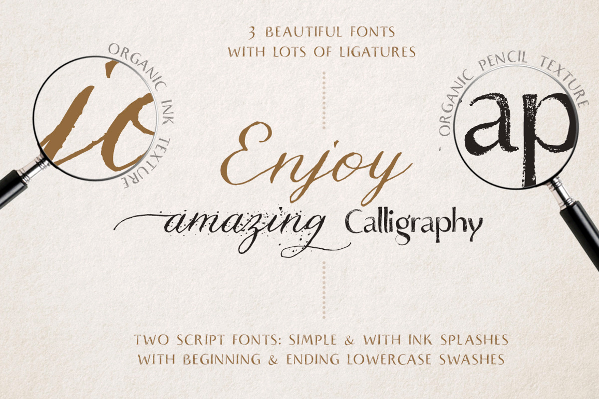Letter Home. Font Trio + Graphics., a Script Font by Red Ink | Creative ...
