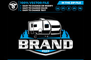 camper van trailer logo, a Branding & Logo Template by slLametDesigns