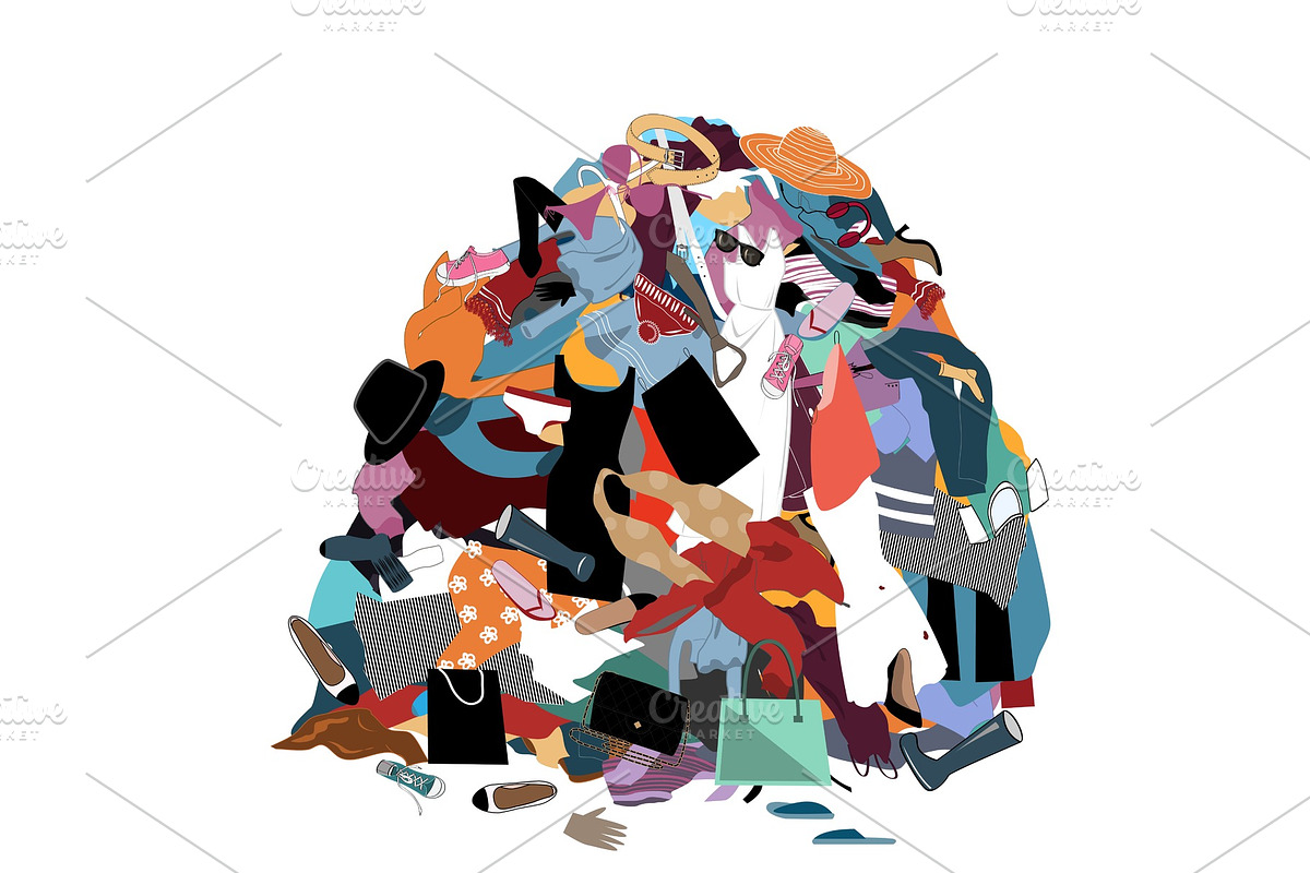 Vector Illustration with a Messy, an Illustration by Toltemara