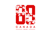 Vector Canada number tee print, an Illustration by provector