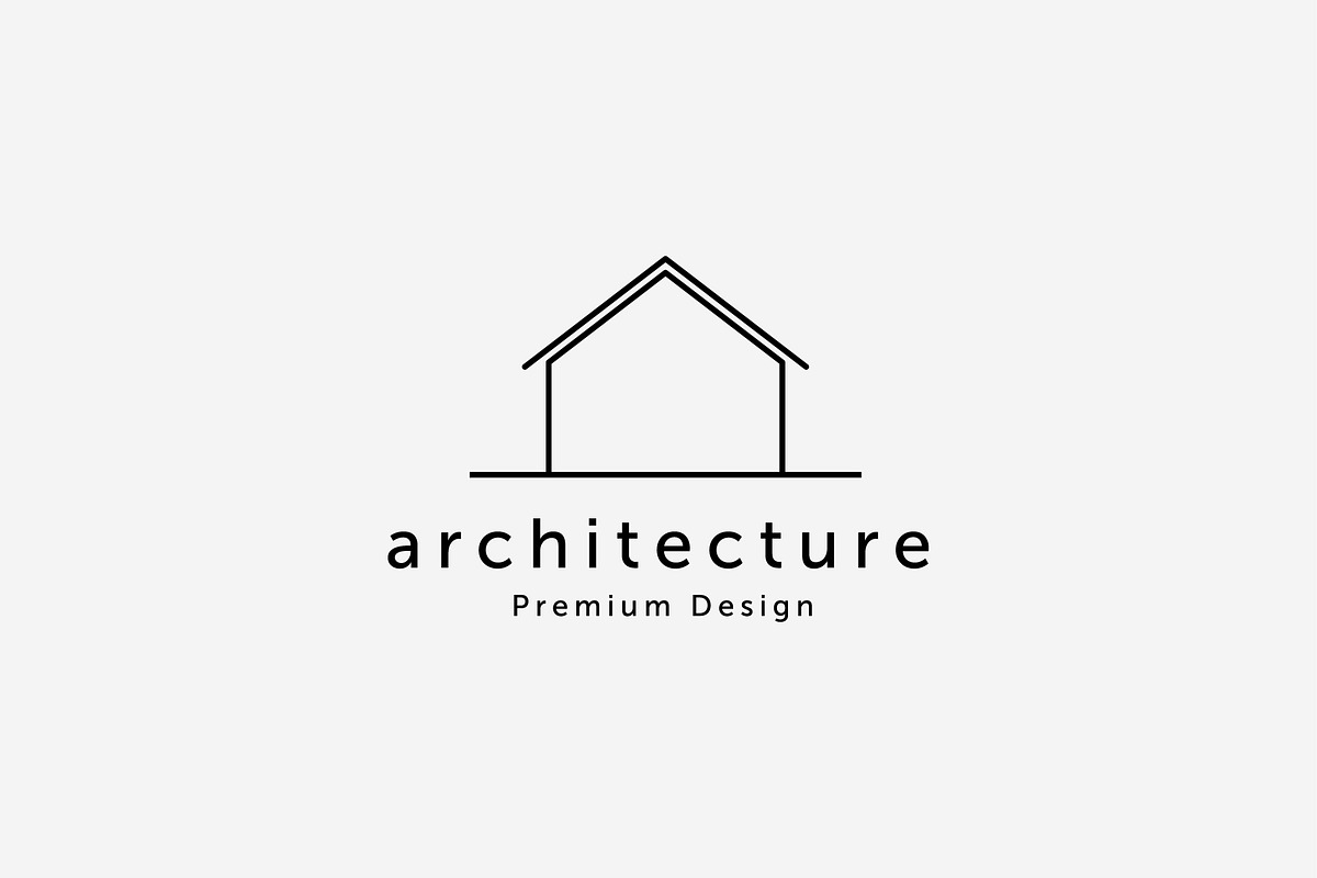 Minimal House Logo Design Vector, a Branding & Logo Template by Pyruos ID