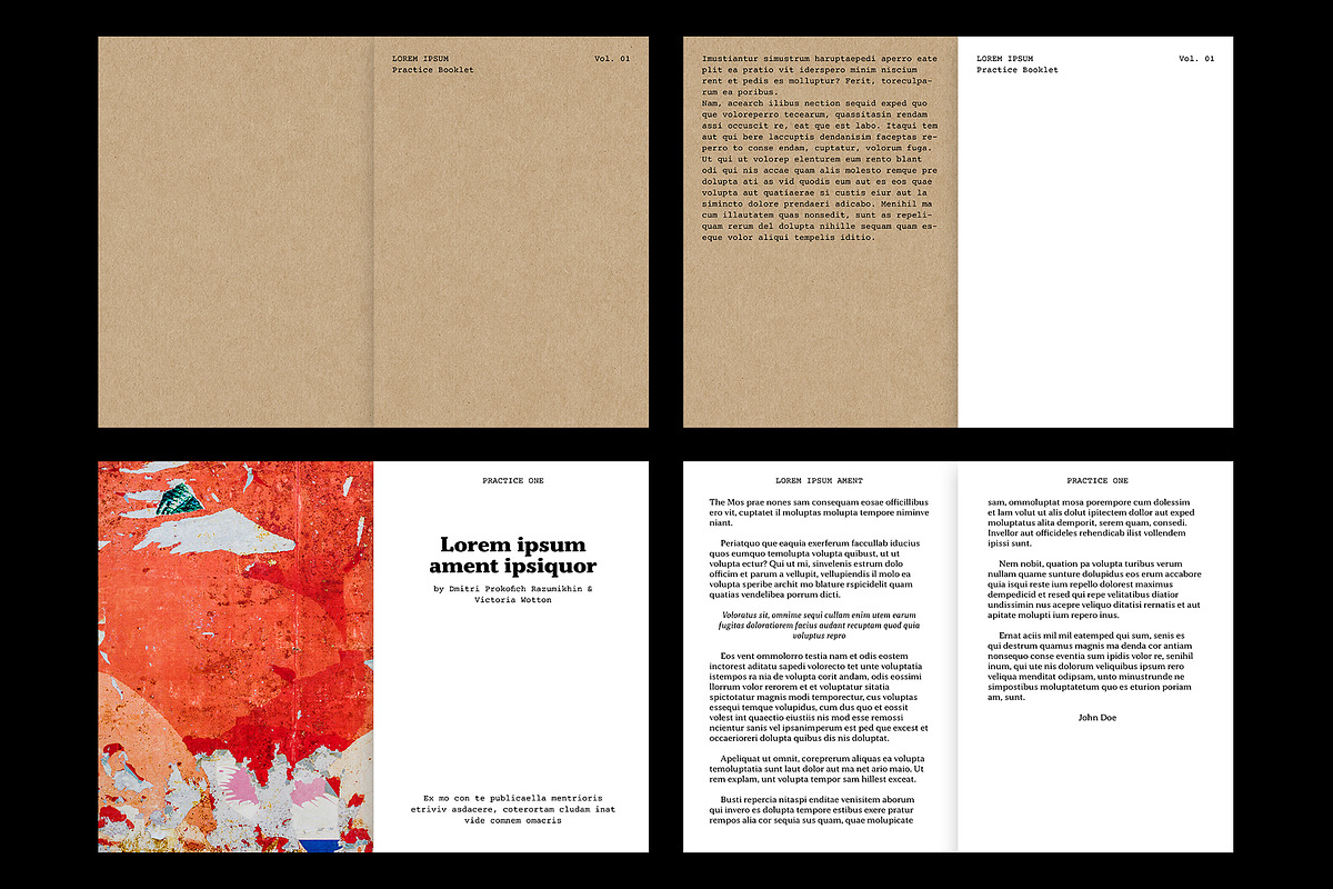 Practice Booklet | Creative Market