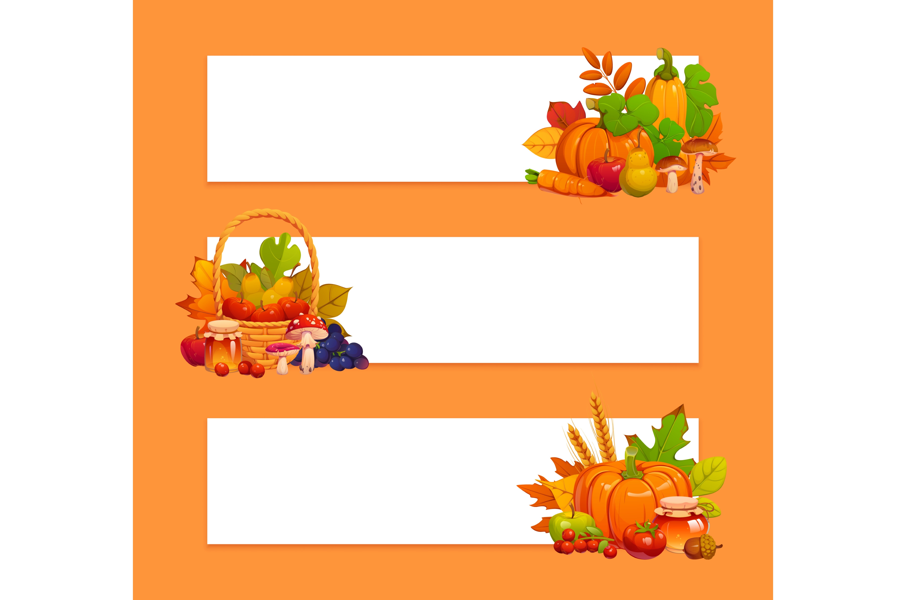 Fall season leaves and autumn, a Seasonal Illustration by Vector Tradition