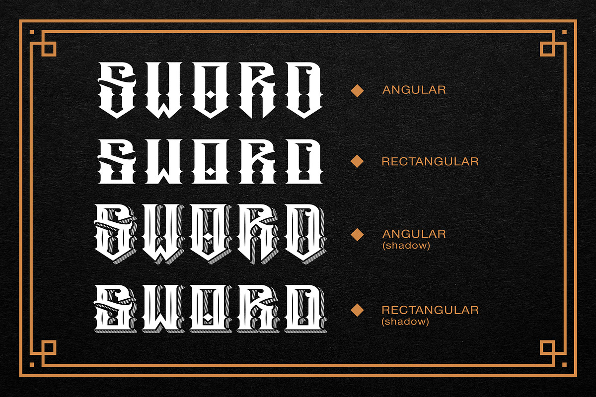 Sword Font Logo Creator, a Serif Font by Harry Kasyanov