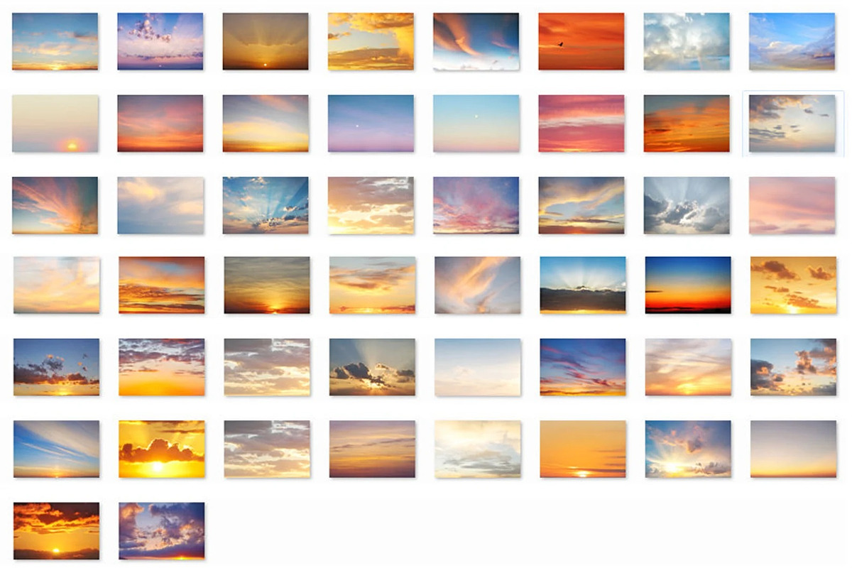 500 SKY OVERLAYS BUNDLE, a Layer Style Add-On by ZephyrDigital