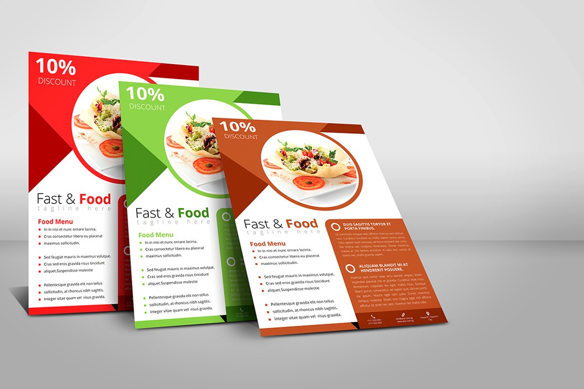 A4 Food Flyer, a Flyer Template by themexriver