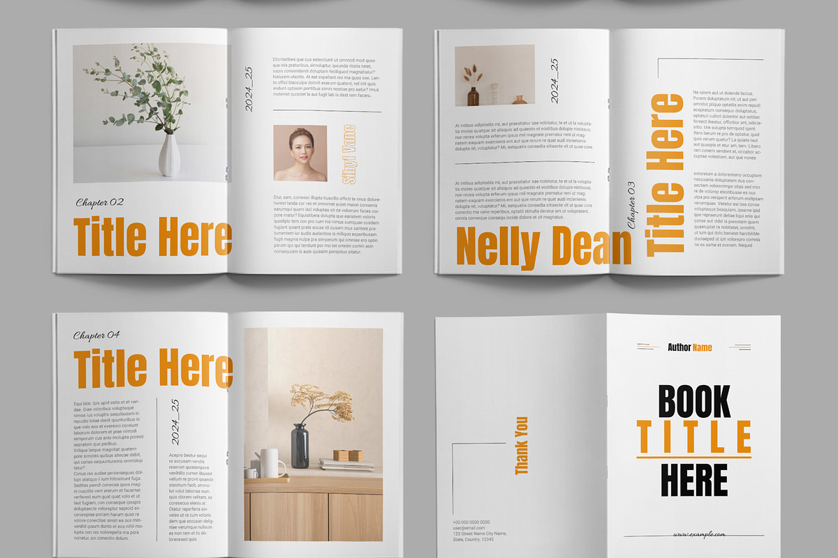 Book Template Layout | Creative Market