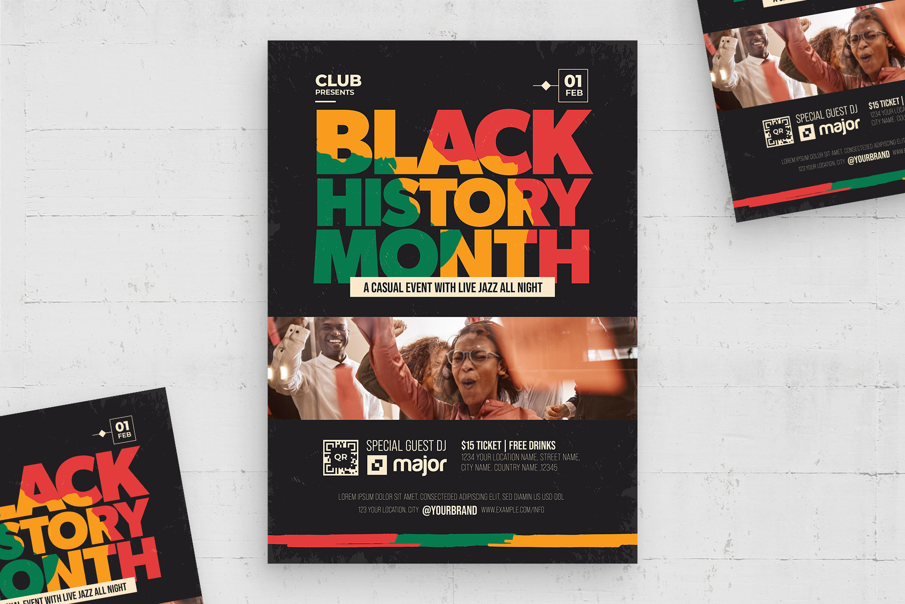 Black History Month Flyer Template, a Flyer Template by BrandPacks