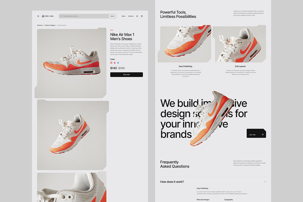 Dark—Labs / Futuristic Figma Ui Kit | Creative Market