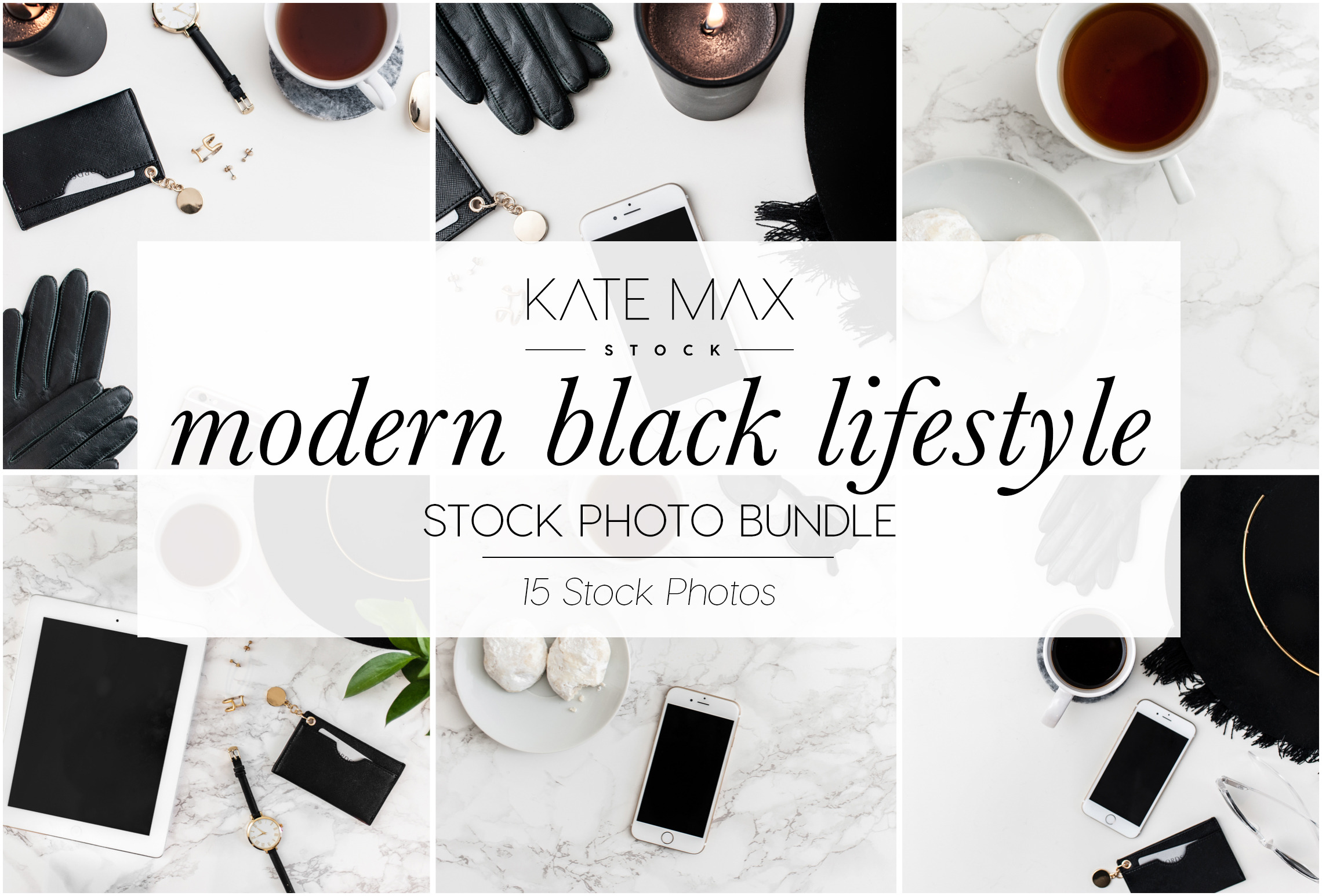 Modern Black Stock Photo Bundle, a Mockup by Styled Stock House