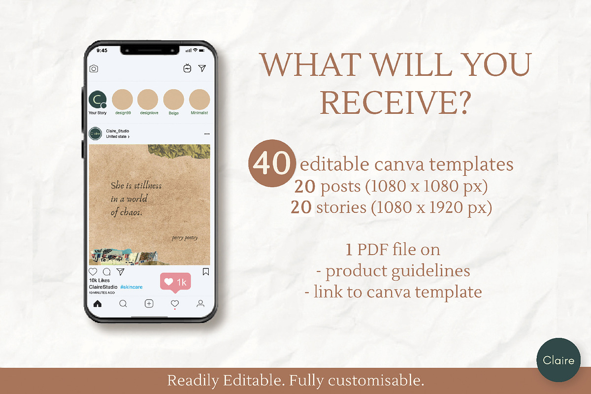 Paper Poem Quotes Pack Edit in Canva